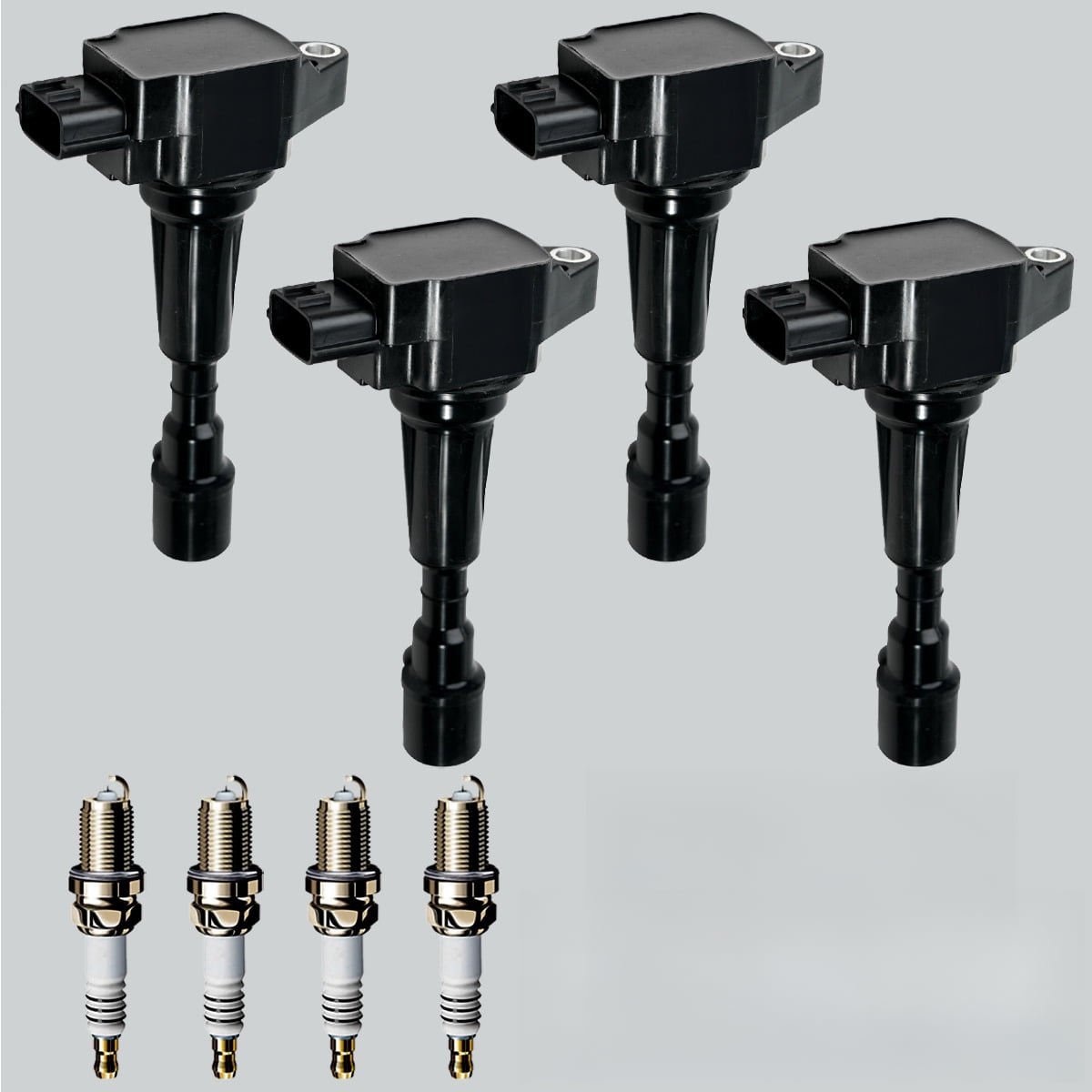 4X Ignition Coil & 4X Iridium Spark Plug for 2011-2017 Mazda 2 L4 1.5L ...