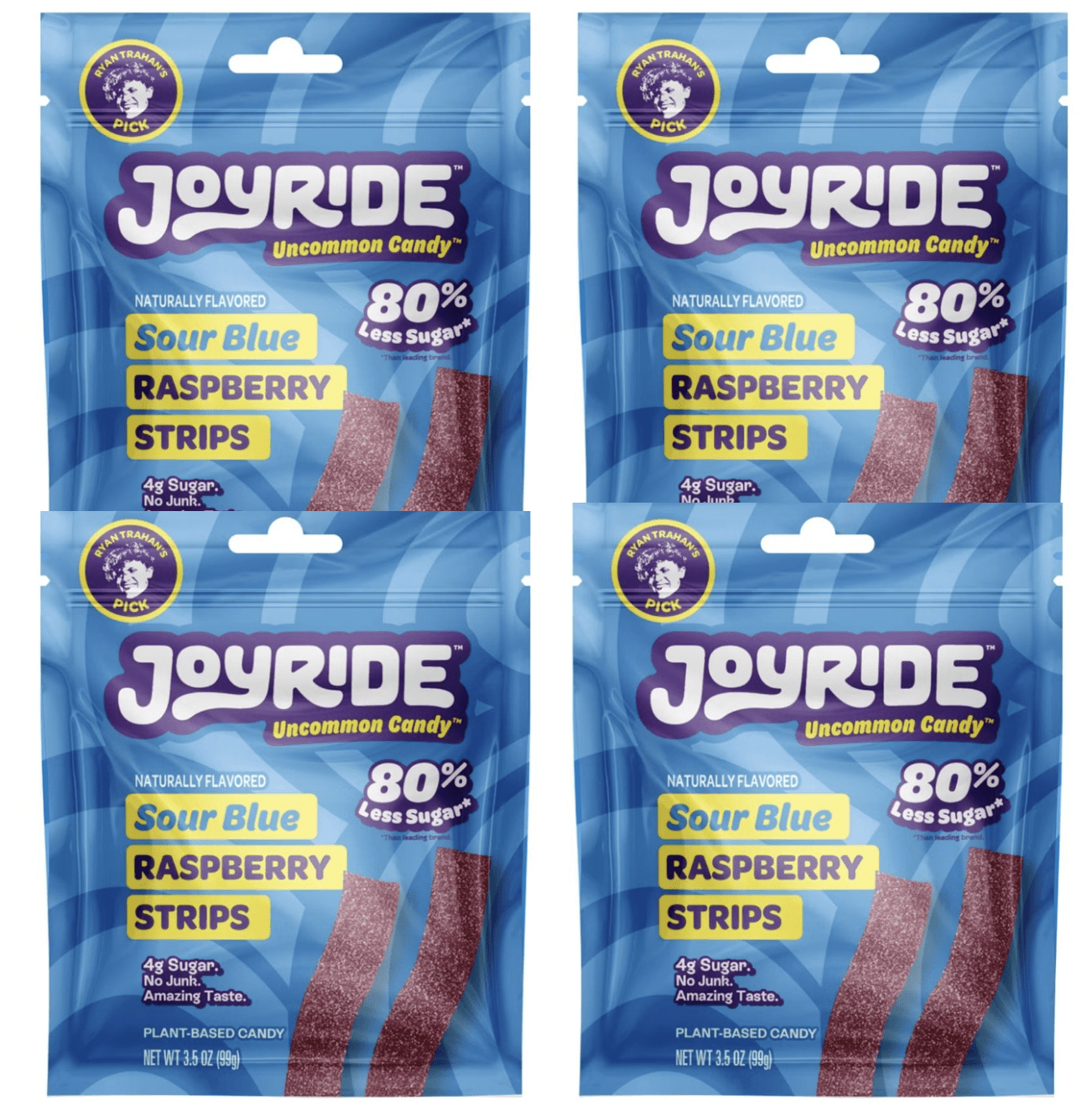 4X JOYRIDE joyride sour blue raspberry strips IN HAND SHIPS FAST ...