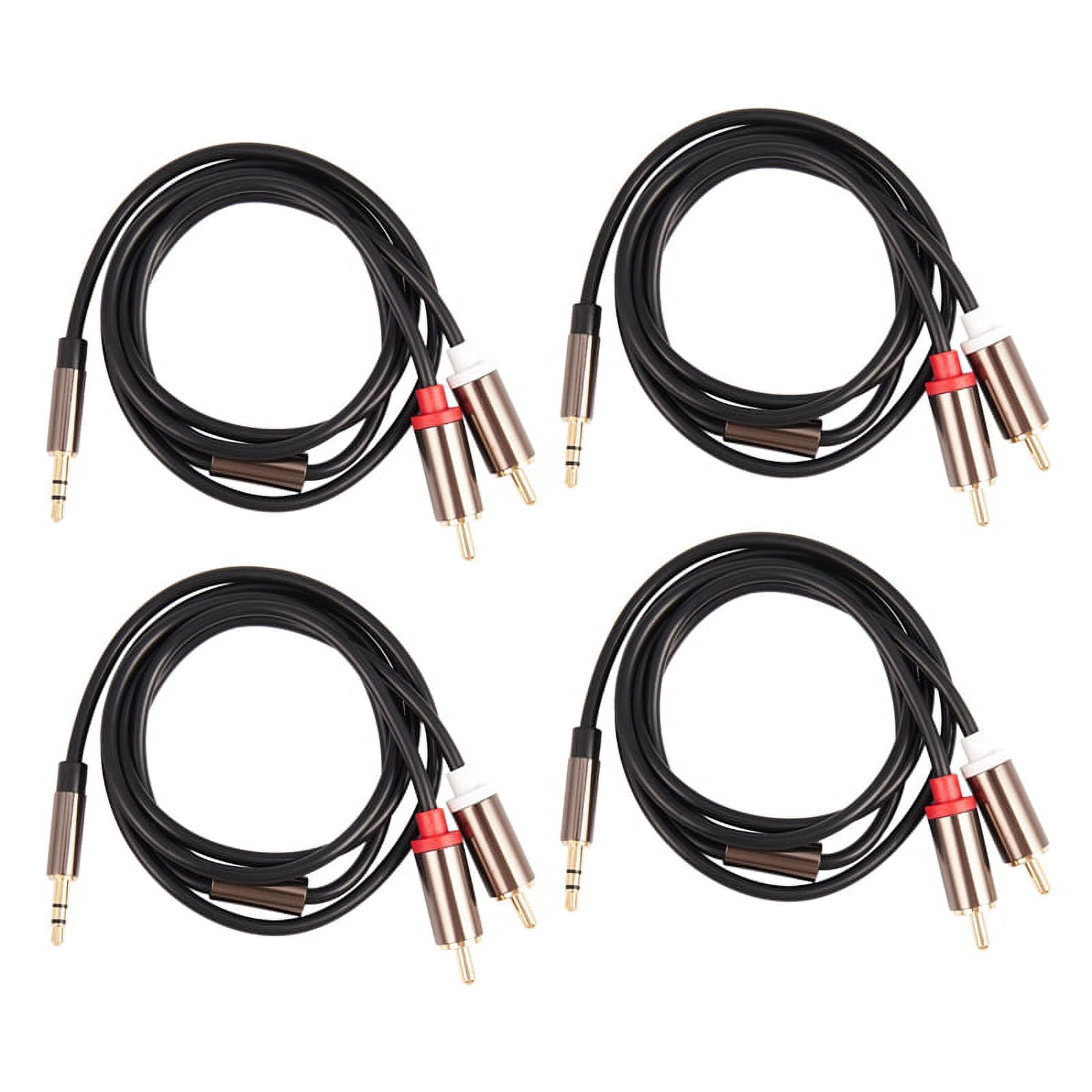 4X Jack 3.5mm to 2 Audio Cable AUX Splitter 3.5mm Stereo Male to Male ...