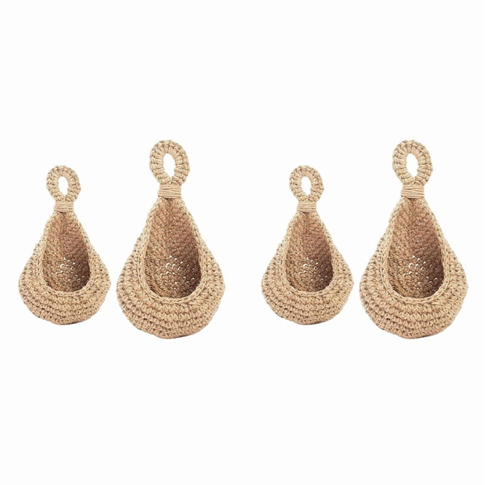 4X Jute Potato and Onion Storage Basket for Pantry Boho Kitchen Decor ...
