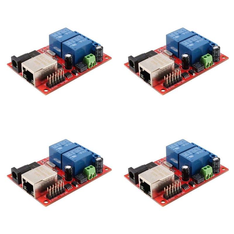 4X LAN Ethernet 2-Way Relay Board Delay Switch TCP/UDP Controller Module WEB Server - Walmart.com
