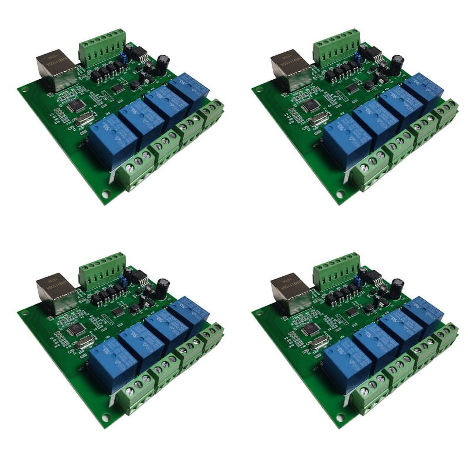 4X LAN Ethernet RJ45 IP WEB Remote Control Board with 4 Channels Relay UDP W5500 Networking ...