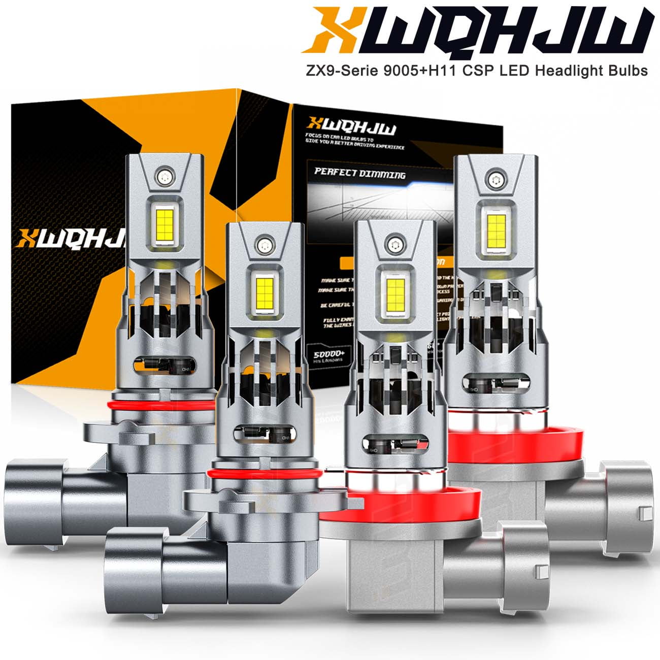 4X LED Headlight Bulb Combo High Low Beam 6000K For Dodge Durango 2011 ...