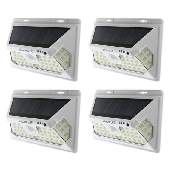 4X LED RV Motion Sensor Solar Exterior Porch Utility Light Fixture 46 ...
