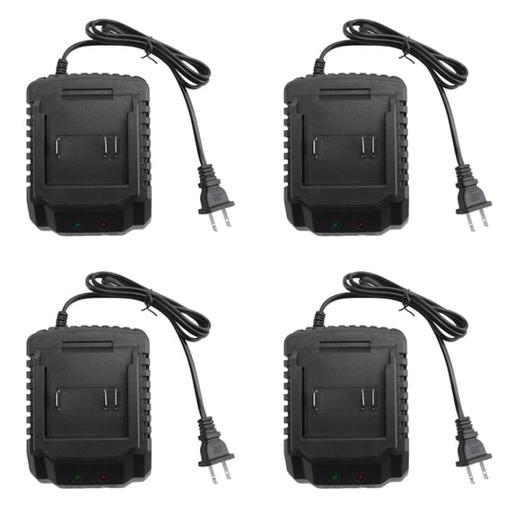 4X Lithium Battery Charger for 18V 21V Battery for Cordless Drill Angle ...