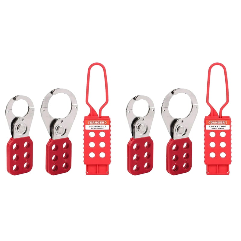 4X Lockout Tagout Hasp Set - Lock Out Tag Out Hasp Hasp Padlock Holder ...