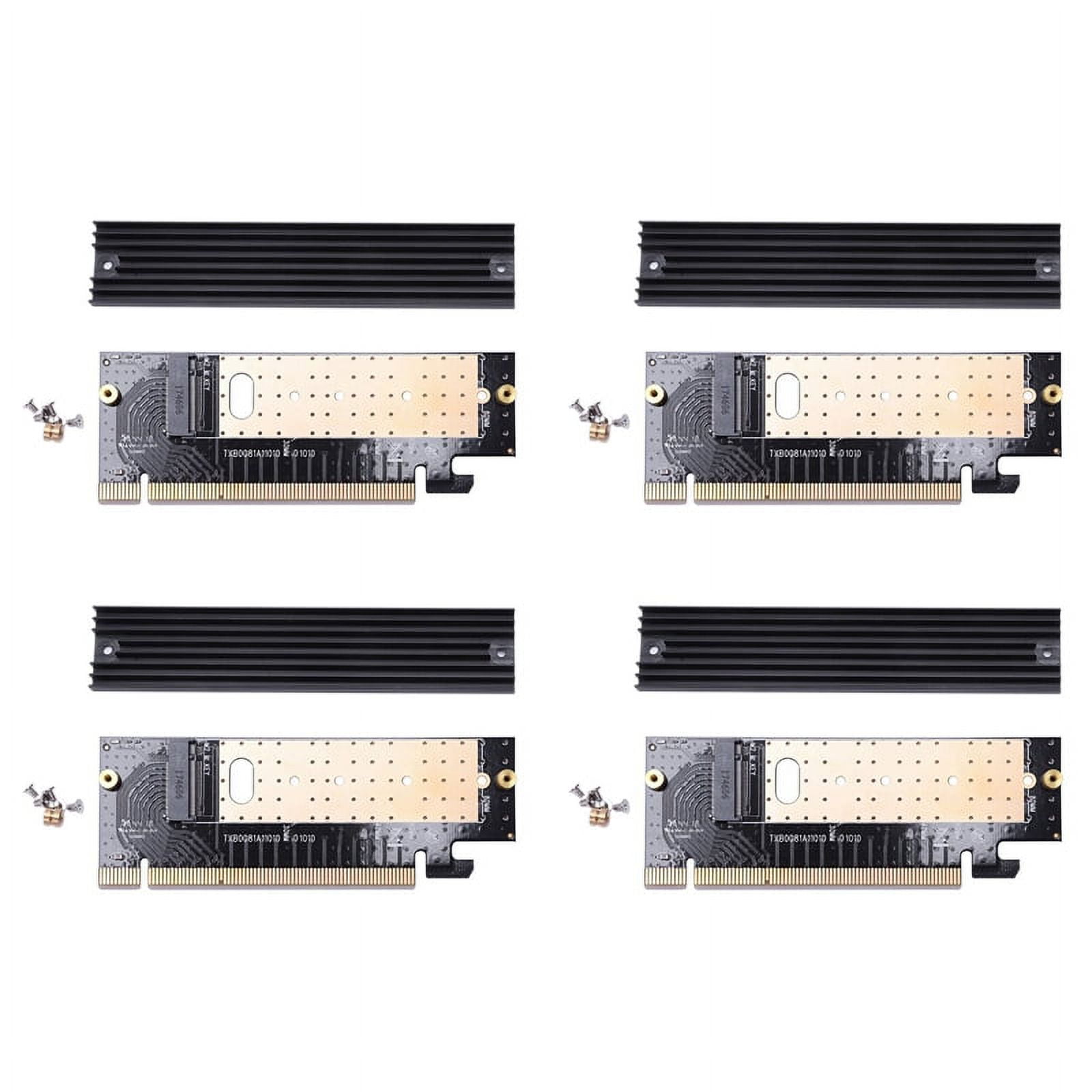4X M.2 Nvme Ssd Adapter M2 to Pcie 3.0 X16 Controller Card M Key ...
