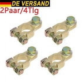 4X M8 Battery Terminals Set - Plus and Minus Pole Terminals for Car and ...