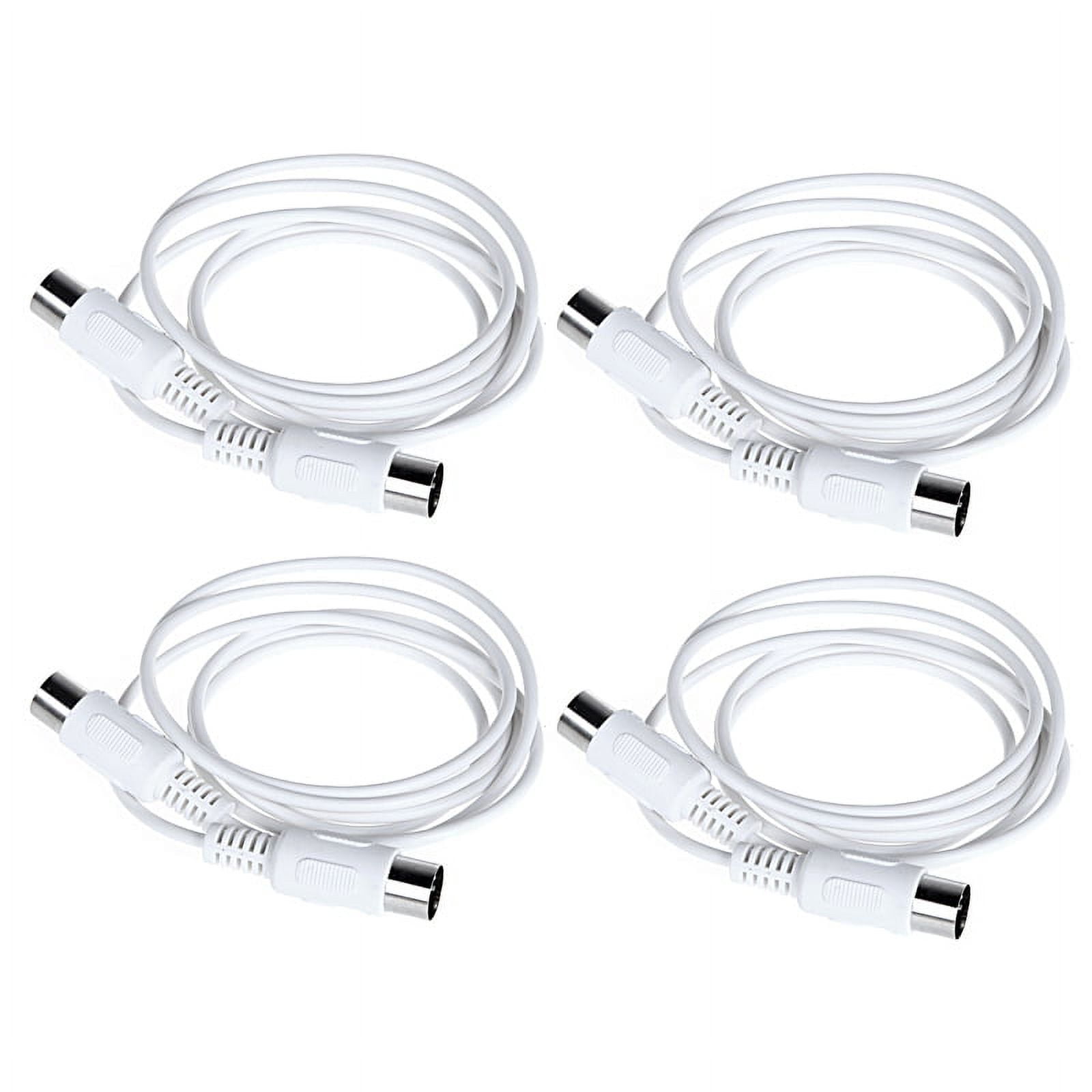 4X MIDI Extension Cable to Male 5 Pin 1.5/4.95FT High Quality 5 Pin ...