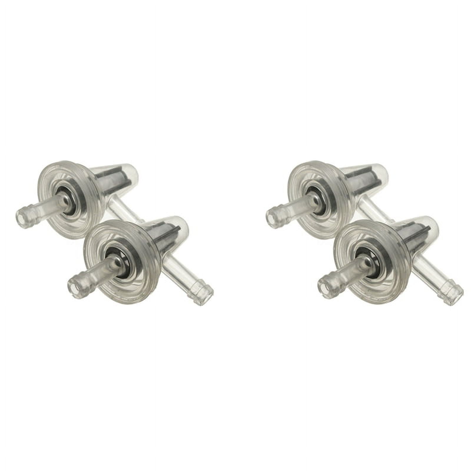 4X MOTORCYCLE SNOWMOBILE CLEAR INLINE GAS RIGHT ANGLE FUEL FILTER 1/4 6 ...