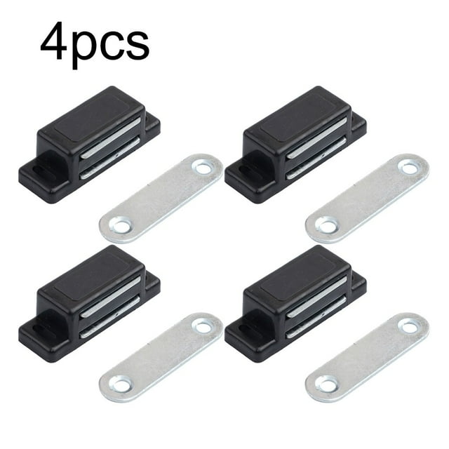 4X Magnetic Catch Cupboard Door Latch White Cabinet Catch Magnet with ...