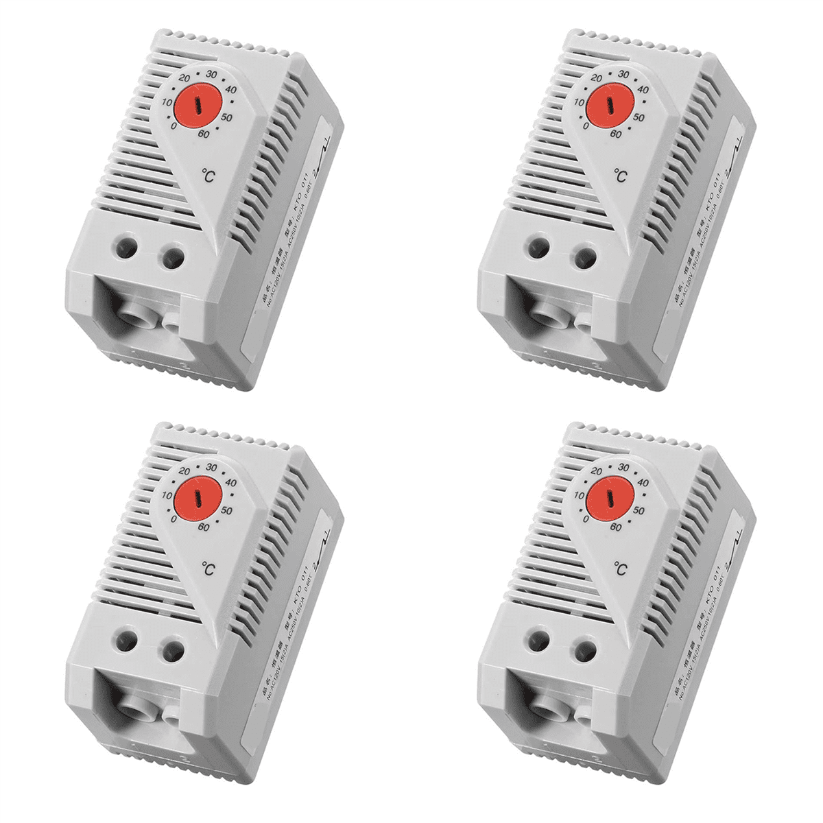 4X Mechanical Thermostat, KTO011 0-60Celsius Adjustable Compact ...