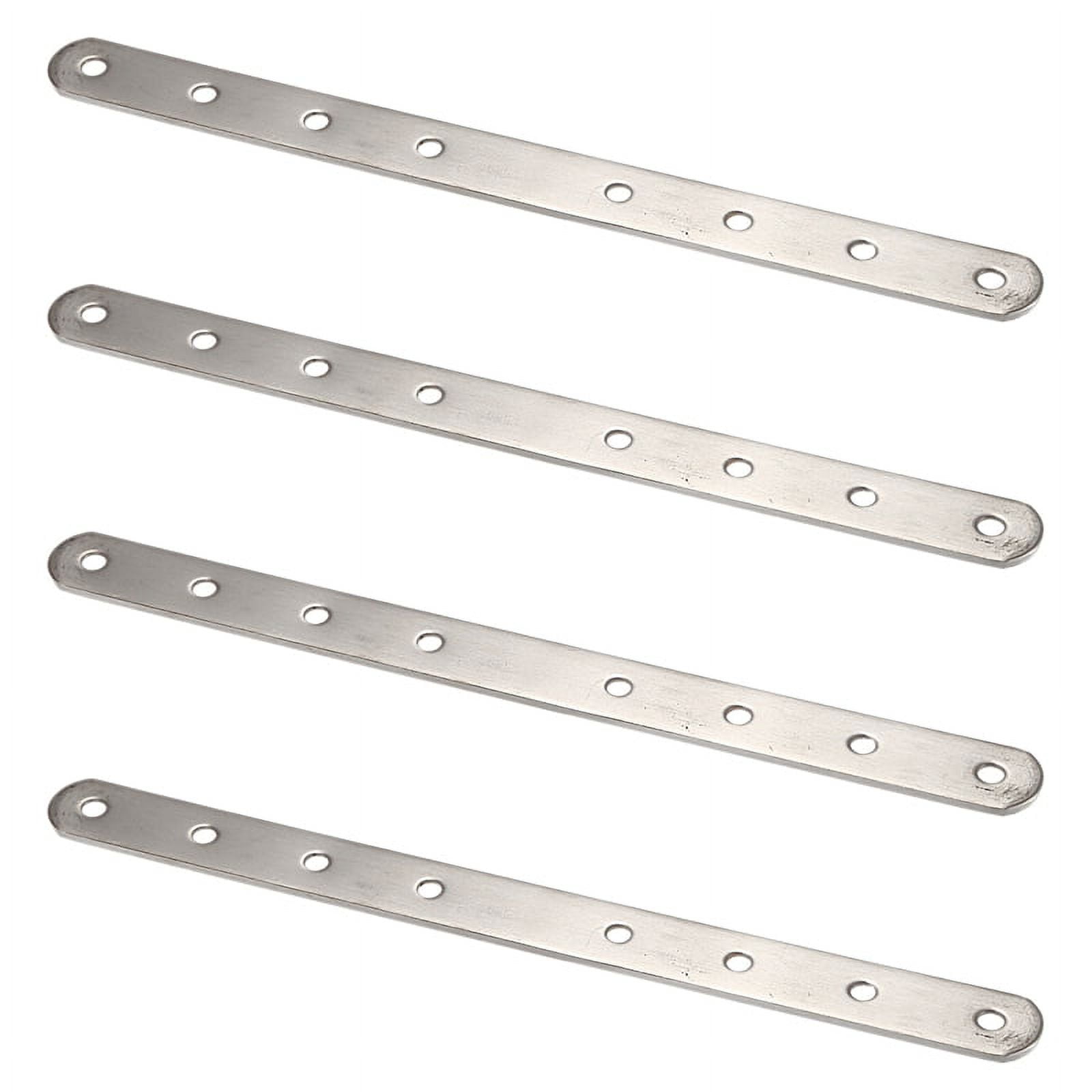 4X Metal 8 Holes Flat Straight Design Corner Brace Angle Bracket 250mm ...