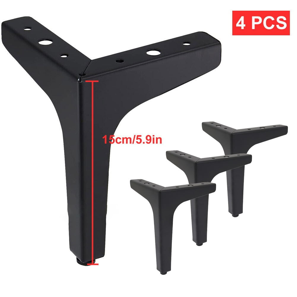 4X Metal Furniture Legs Sofa Support Foot Hardware Tool Cabinet Table ...