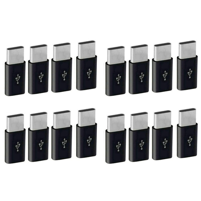 4X Micro-USB to Usb C Adapter, Mini to Typec Charging Adapter, Usb Type ...