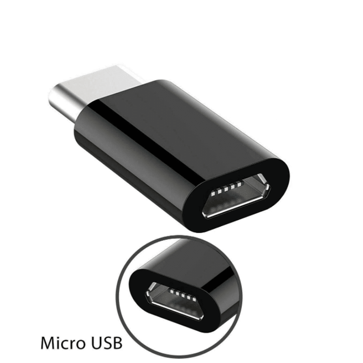 4X Micro-USB to Usb C Adapter, Mini to Typec Charging Adapter, Usb Type ...