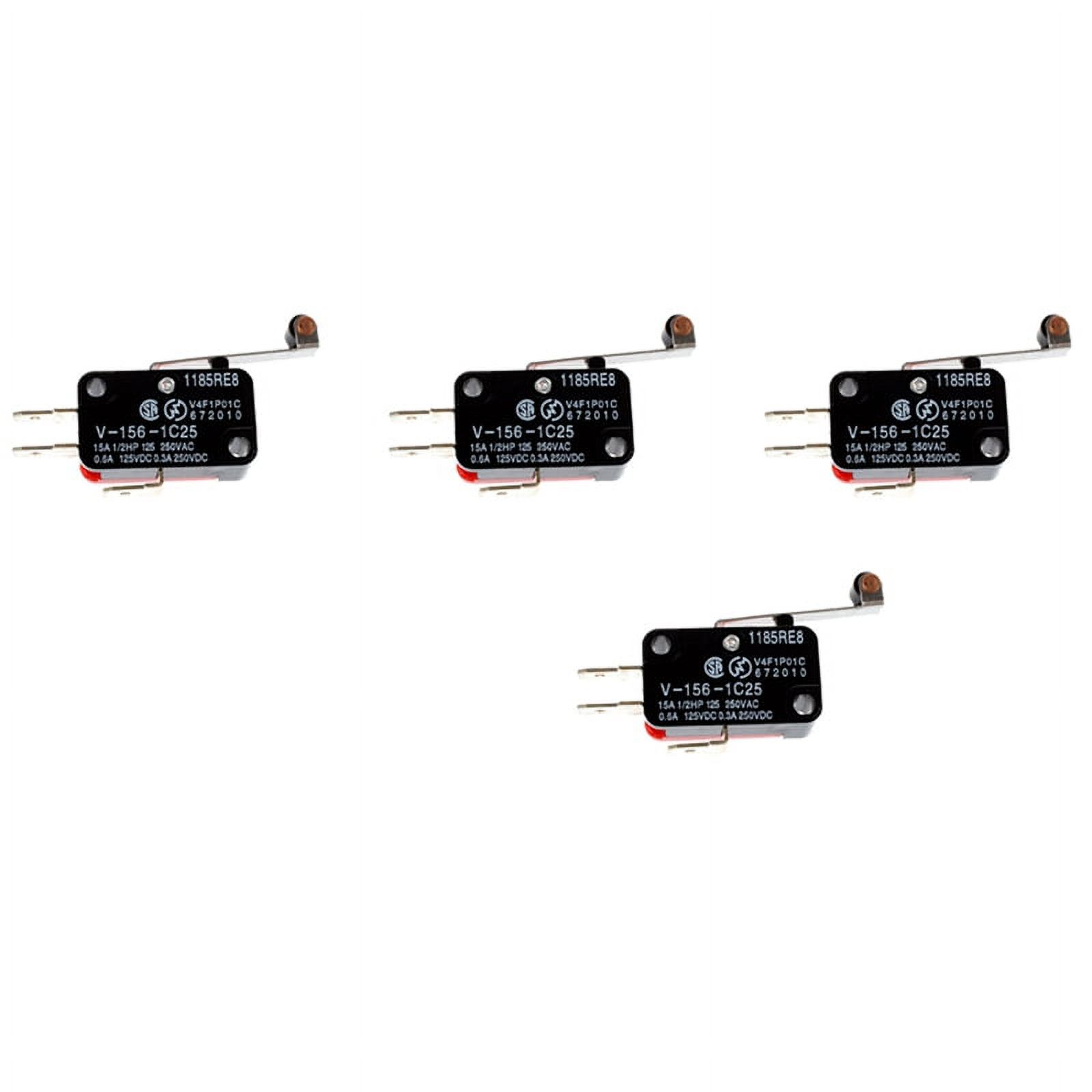 4X Mini Limit Switch Long Hinge Lever Arm SPDT Snap Action LOT - Red ...