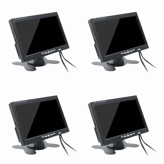 4X Mini TV 7 Inch HD Monitor 800X480 Portable Car LCD Screens on DVD ...