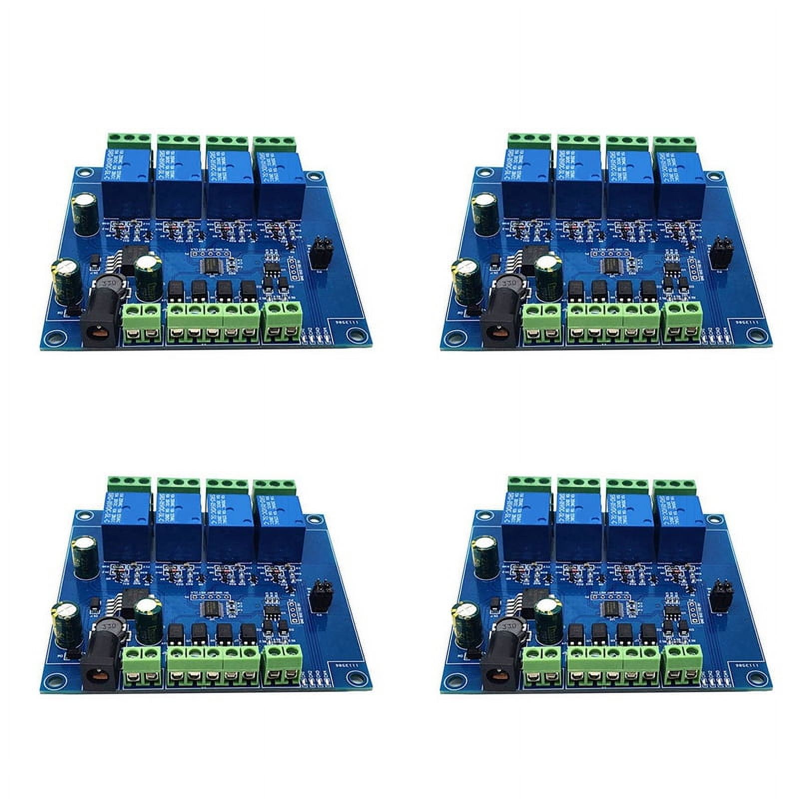 4X Modbus RTU 4 Way Relay Module 7-24V Relay Module Switch RS485/TTL Input and Output with Anti ...