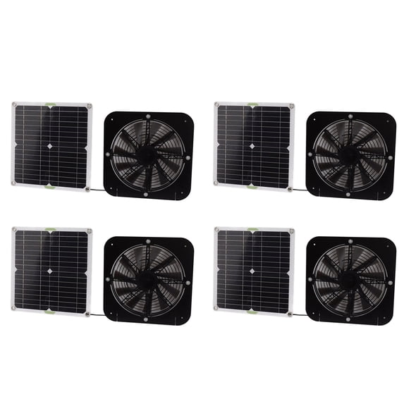 4X Mono-Polycrystalline Solar Panel with 13.5 Inches Exhaust Fan ...