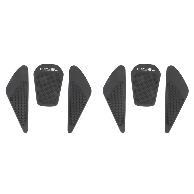4X Motorcycle Tank Rubber Sticker Protector Sheath Knee Tank Pad for ...