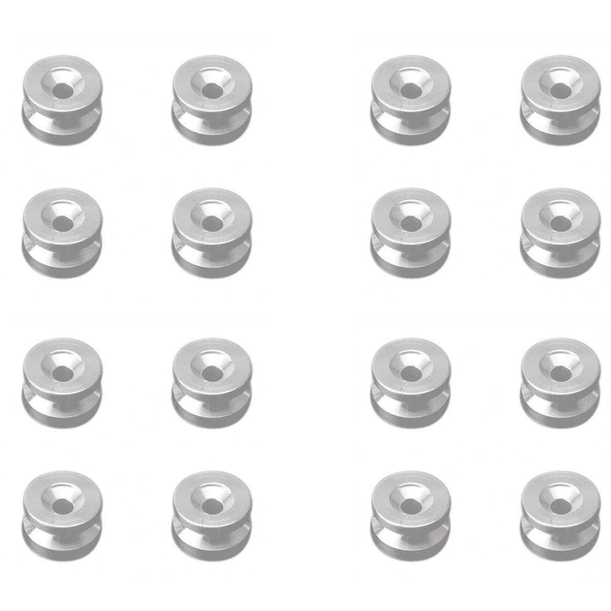 4X Motorcycle Top Rear Luggage Tool Box Case Trunk Bracket Bushing Pad ...