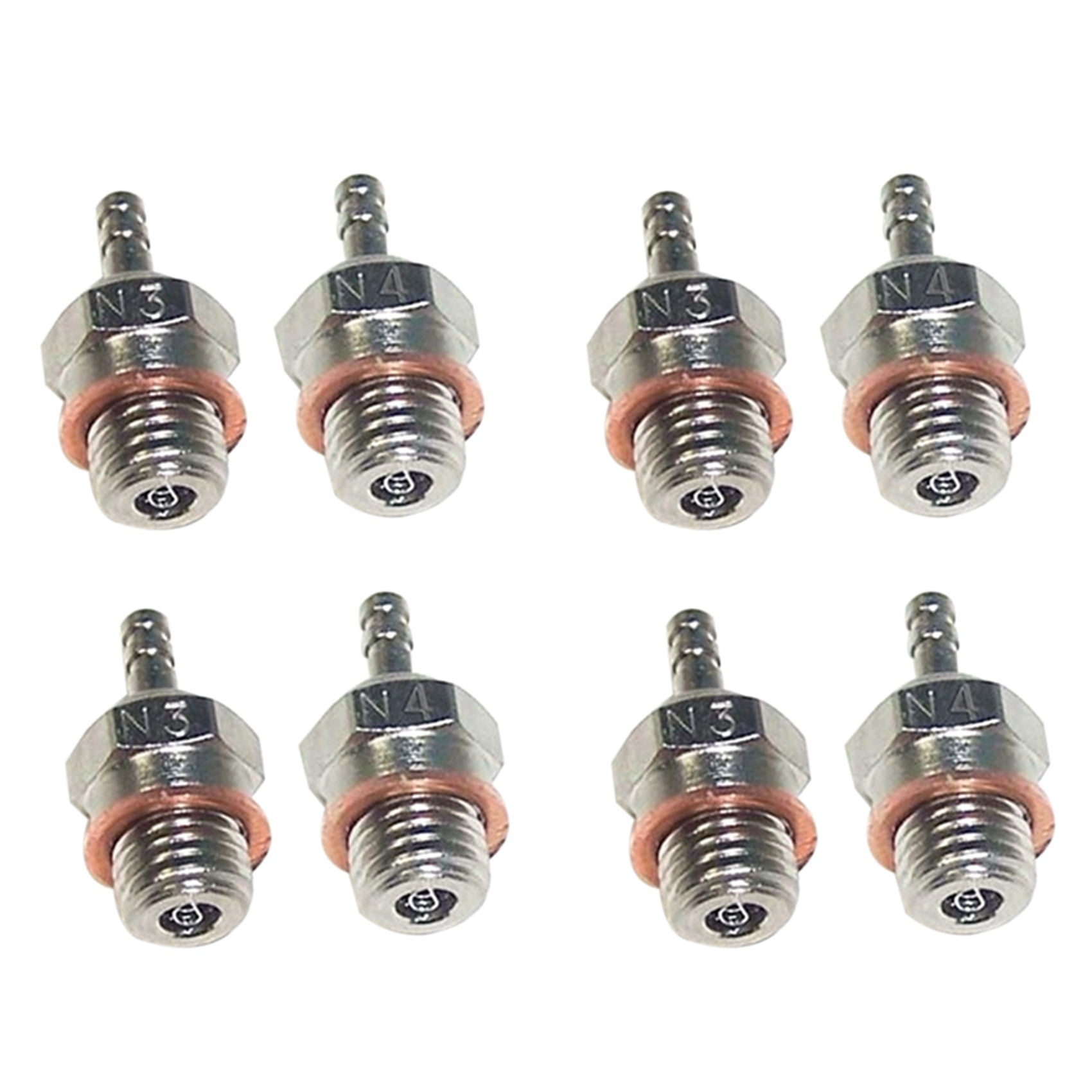 4X N3 Hot Glow Plug Spark for 70117 1/10 1/8 RC Buggy Truck Vertex Nitro Engine Parts - Walmart.com