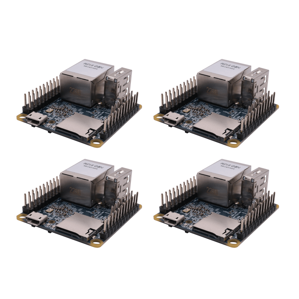 4X NanoPi NEO Open Source Allwinner H3 Development Board Super for Raspberry Pie Quad-Core -A7 ...