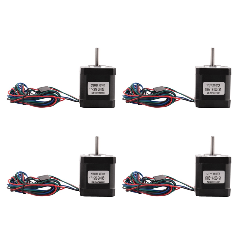 4X Nema 17 Stepper Motor 48mm Nema17 Motor 42Bygh 2A 4-Lead (17Hs19 ...