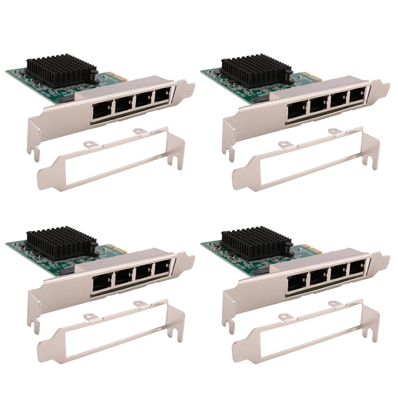 4X Network Cards Network/Lan Adapter PCI-E Network Card Realtek RJ45 ...