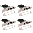 4X Network Cards Network/Lan Adapter PCI-E Network Card Realtek RJ45 Internet Ethernet Gigabit 4 ...