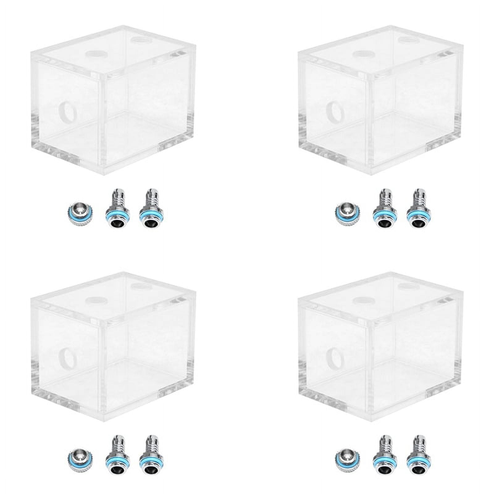 4X New 200ml Acrylic Water Tank Cooler Water Cooling Radiator Pc Cpu ...