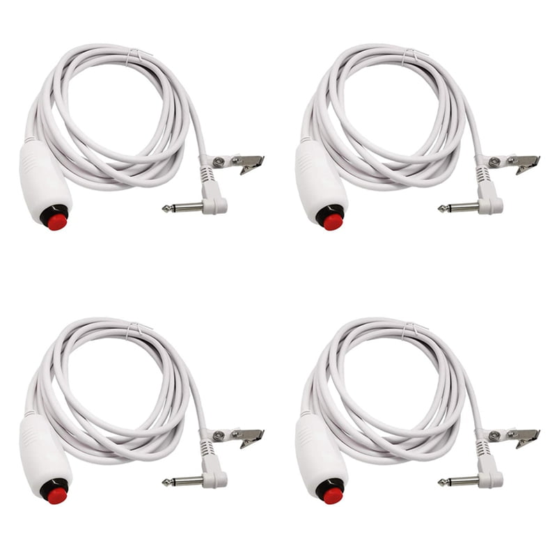 4X Nurse Call Cable 6.35mm Line Nurse Call Device Emergency Call Cable ...