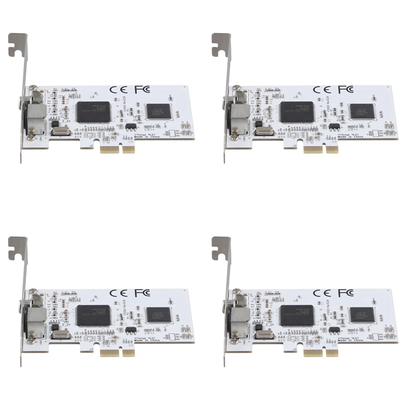 4X PCIE Expansion Card PCIE to AV Surveillance HD 640X480 Resolution ...