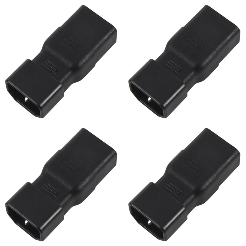 4X PDU UPS Power IEC Male C14 to Female C19 Adapter IEC C19 to C14 ...