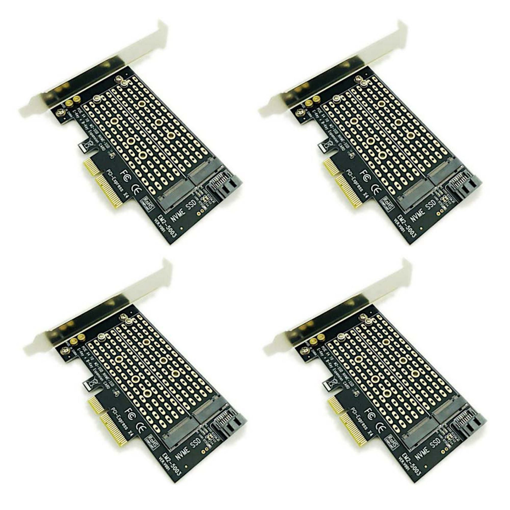 4X Pcie to M2/M.2 Adapter M.2 Ngff to Desktop Pcie X4 X8 X16 Nvme Sata ...