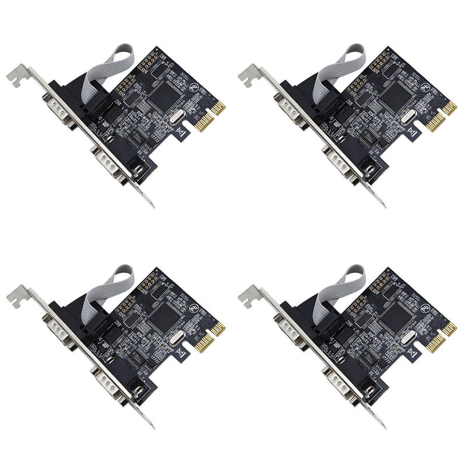 4X Pcie to Serial Ports RS232 Interface PCI-E PCI Express Card Adapter ...