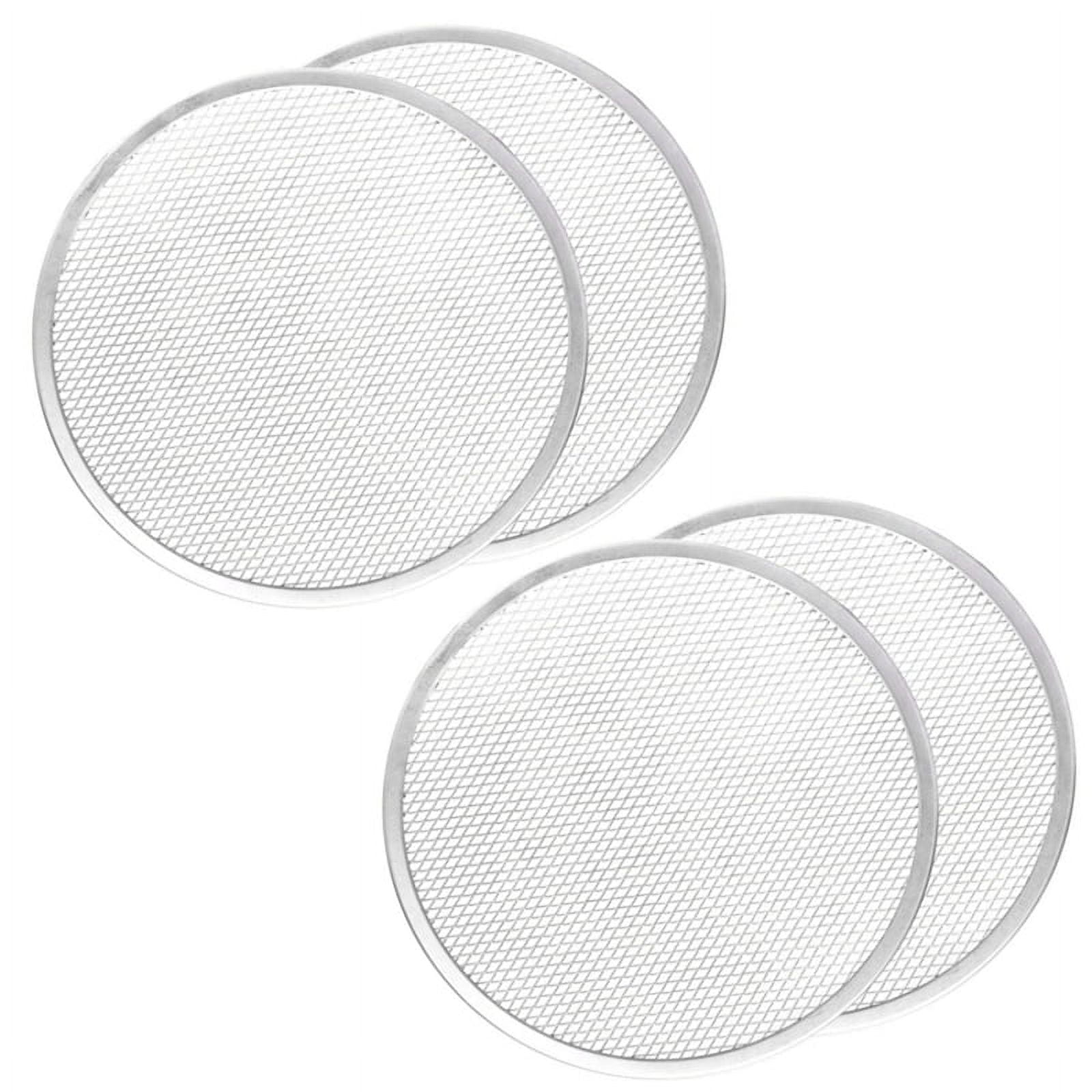 4X Pizza Screen, Pan,Pizza Pan for Oven, Tray, 12 Inch Seamless-Rim ...
