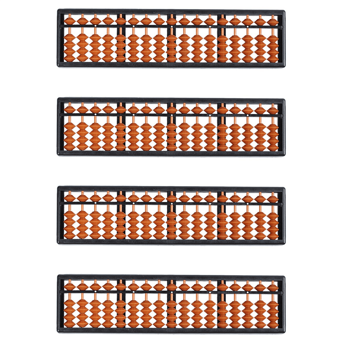 4X Plastic Abacus Arithmetic Abacus Kids Calculation Tool 17 Digits ...