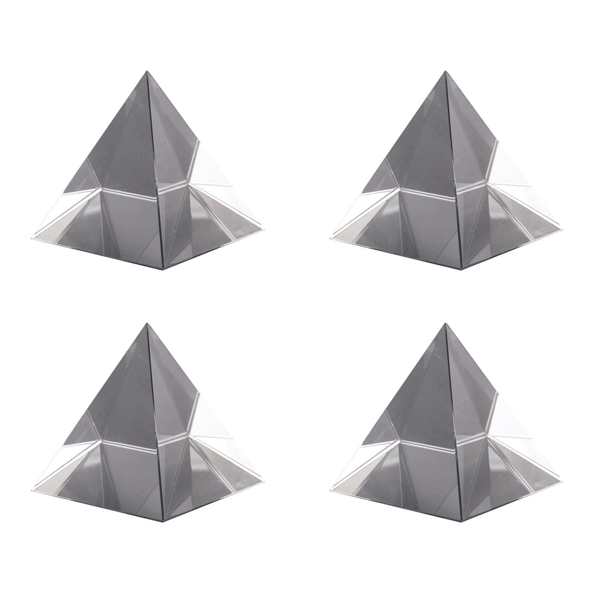 4X Prism Optical Glass Pyramid 40mm High Rectangular Polyhedron ...