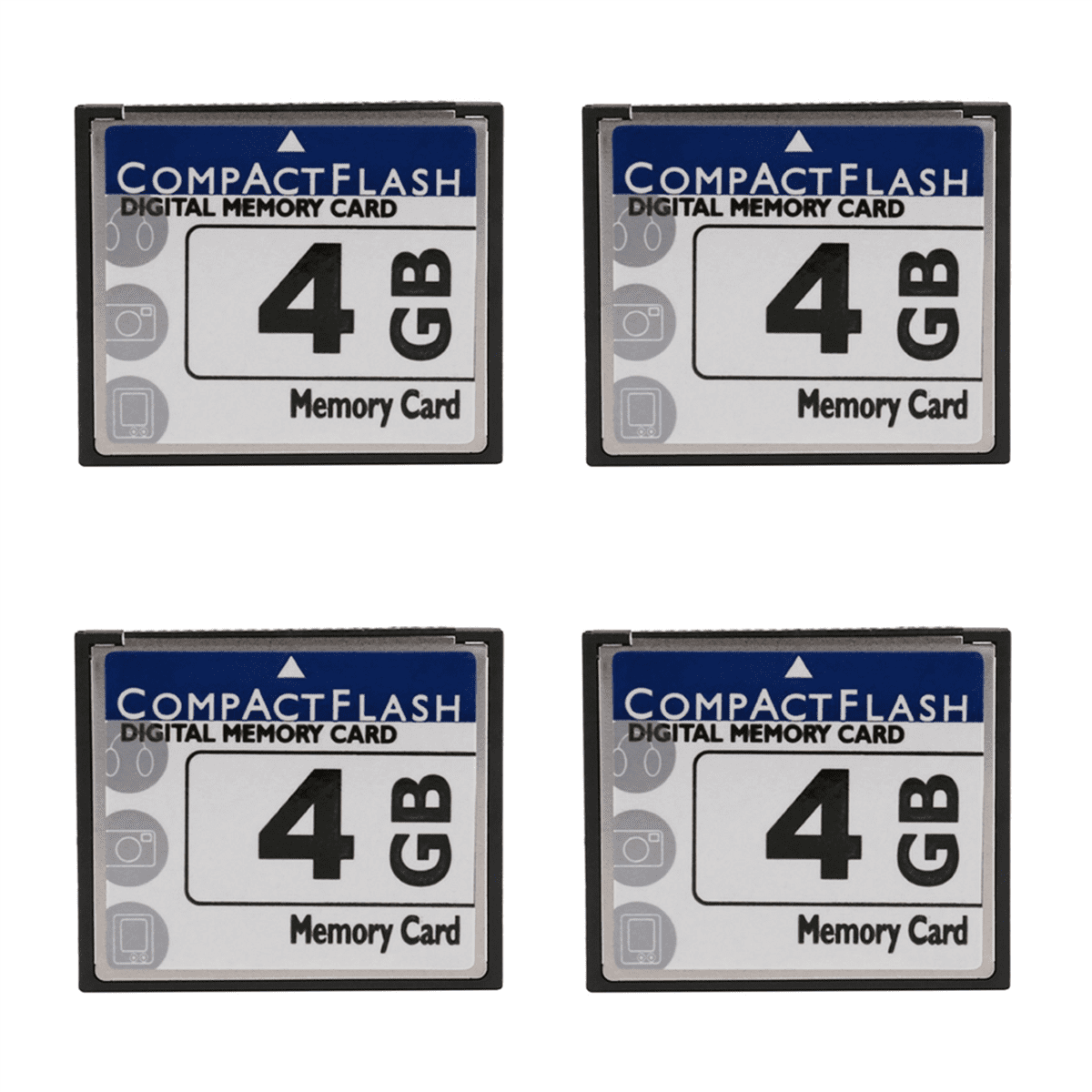 4X Professional 4GB Compact Flash Memory Card(White&Blue) - Walmart.com