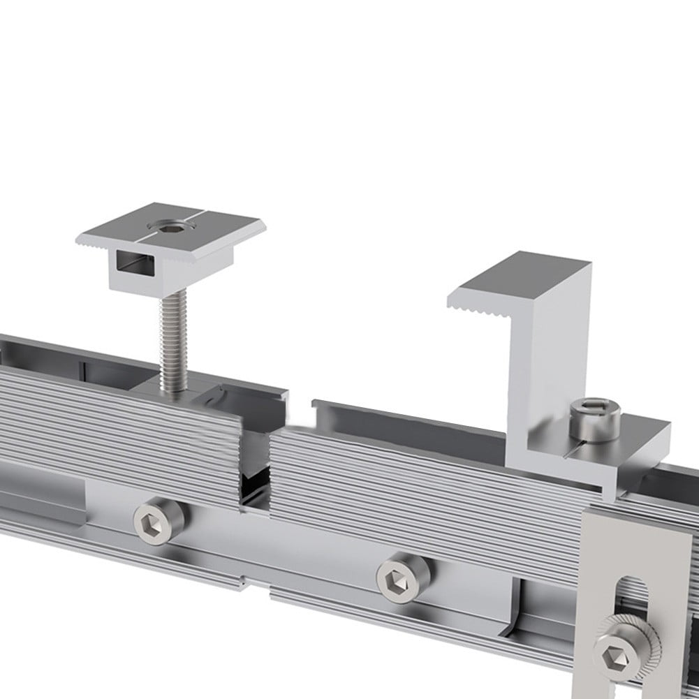 4X Profile Connector Pv Rail Solar 14Cm Aluminum Rail Connector With ...