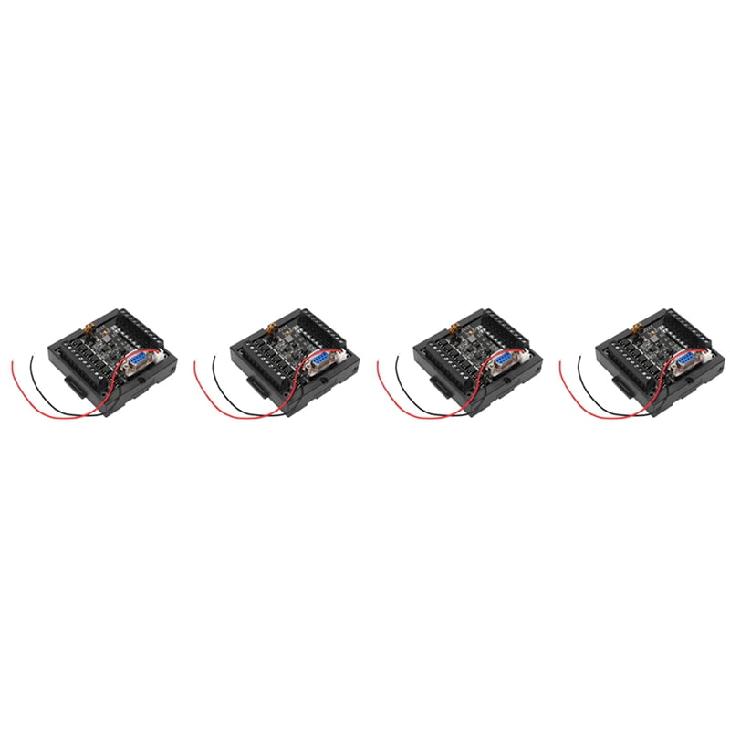 4x Programmable Controller Fx1n 20mt Plc Module Regulator Industrial Control Board Dc24v
