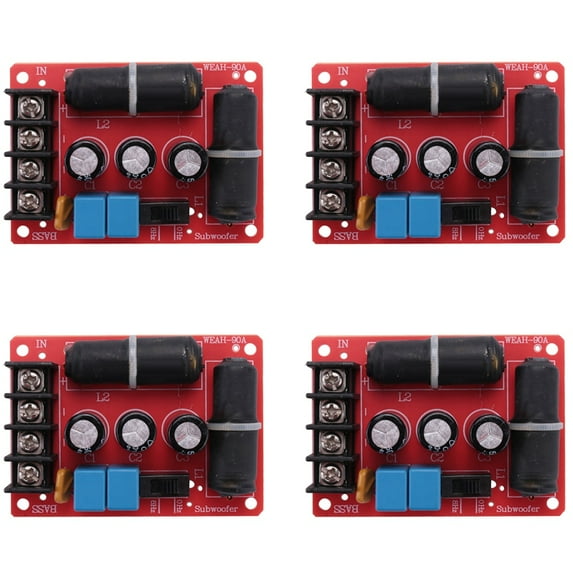 4X Pure Subwoofer Second-Order Crossover Speaker Frequency Divider DIY ...
