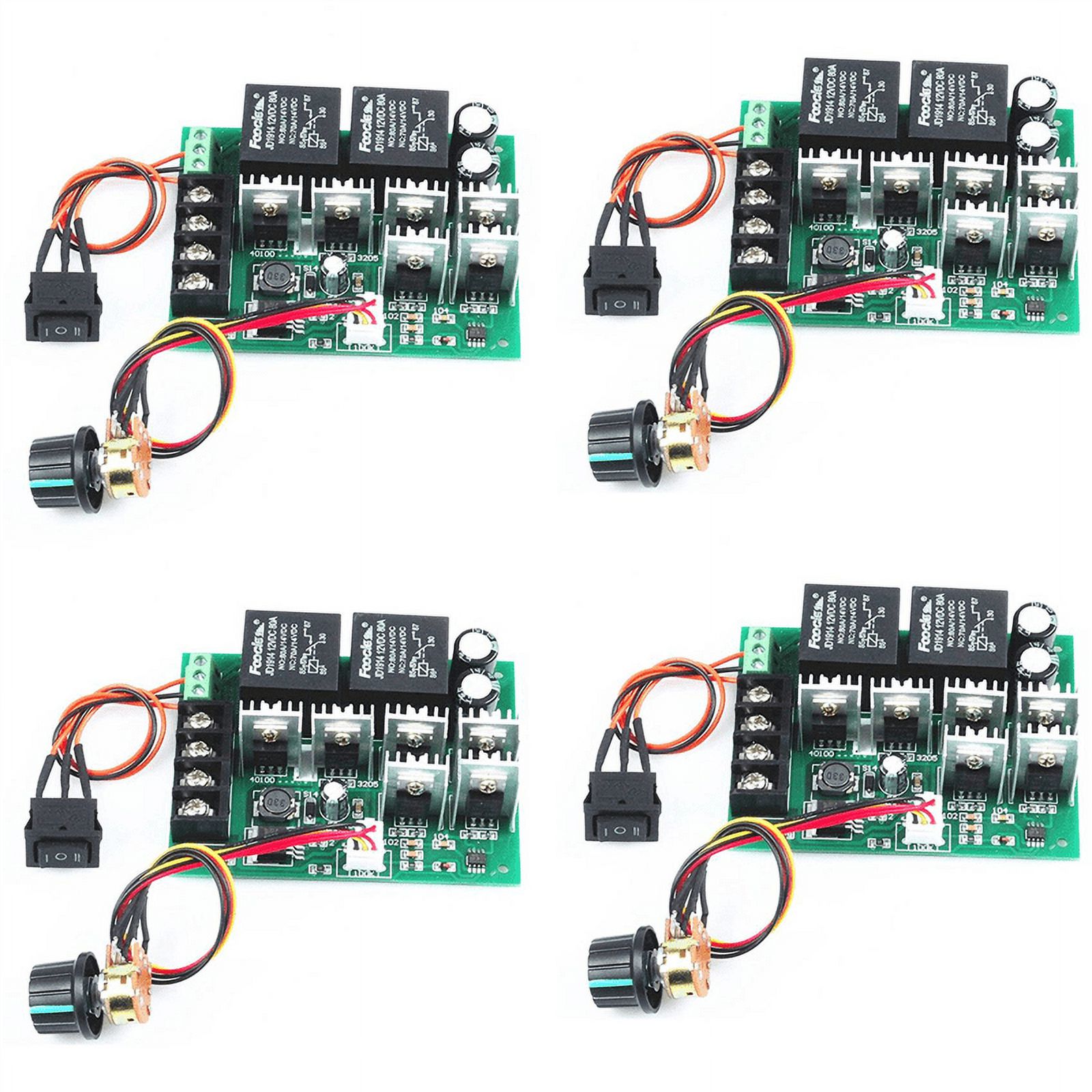 4X Pwm Speed Controller PWM Electronic Governor 40A DC 10V-50V Brushed ...