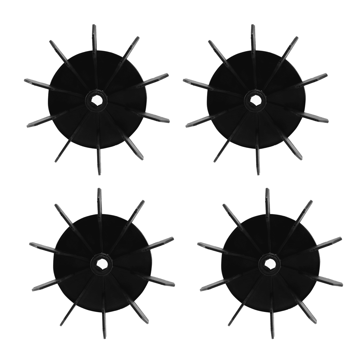 4X Replacement 0.5 inch Inner Bore 10 Impeller Air Compressor Motor Fan ...