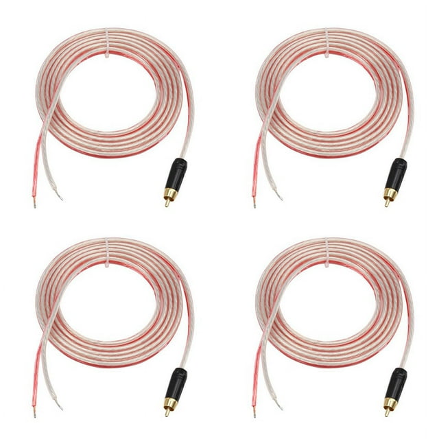 4X Replacement Repair Speaker Bare Wire Cable 5Ft with Plug to Stripped ...