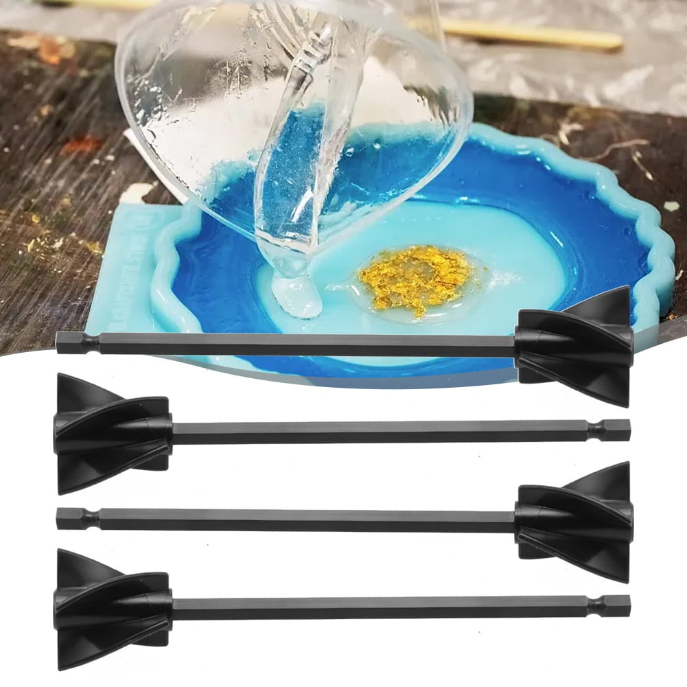 4X Resin Mixer Paddles Standard Hex Shank,Epoxy Mixer Attachment Drill ...