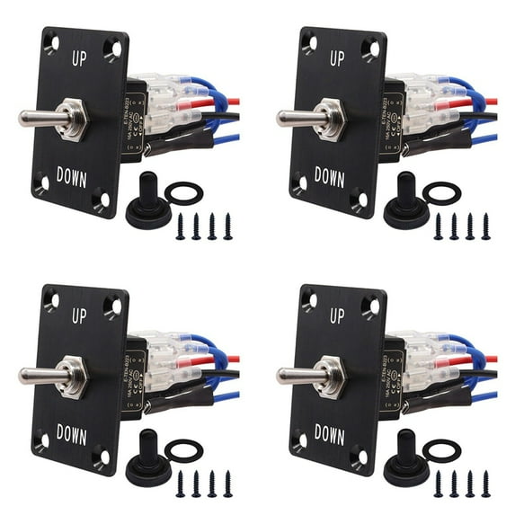 4X Rocker Toggle Switches Momentary 6 Pin 3 Position (on)-Off-(on)UP ...