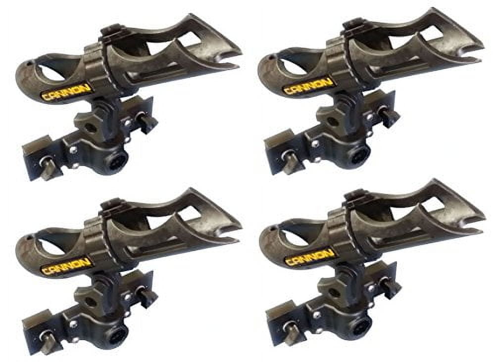 4X Rod Holder for Tracker Versatrack Gunnel System with Cannon Rod ...